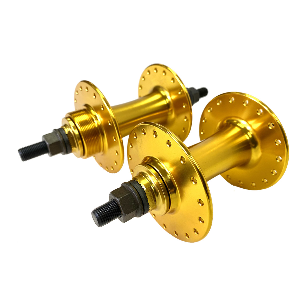 SEALED HIGH FLANGE 3/8″ FRONT HUB GOLD – 50% OFF – S&M Bikes / Fitbikeco.