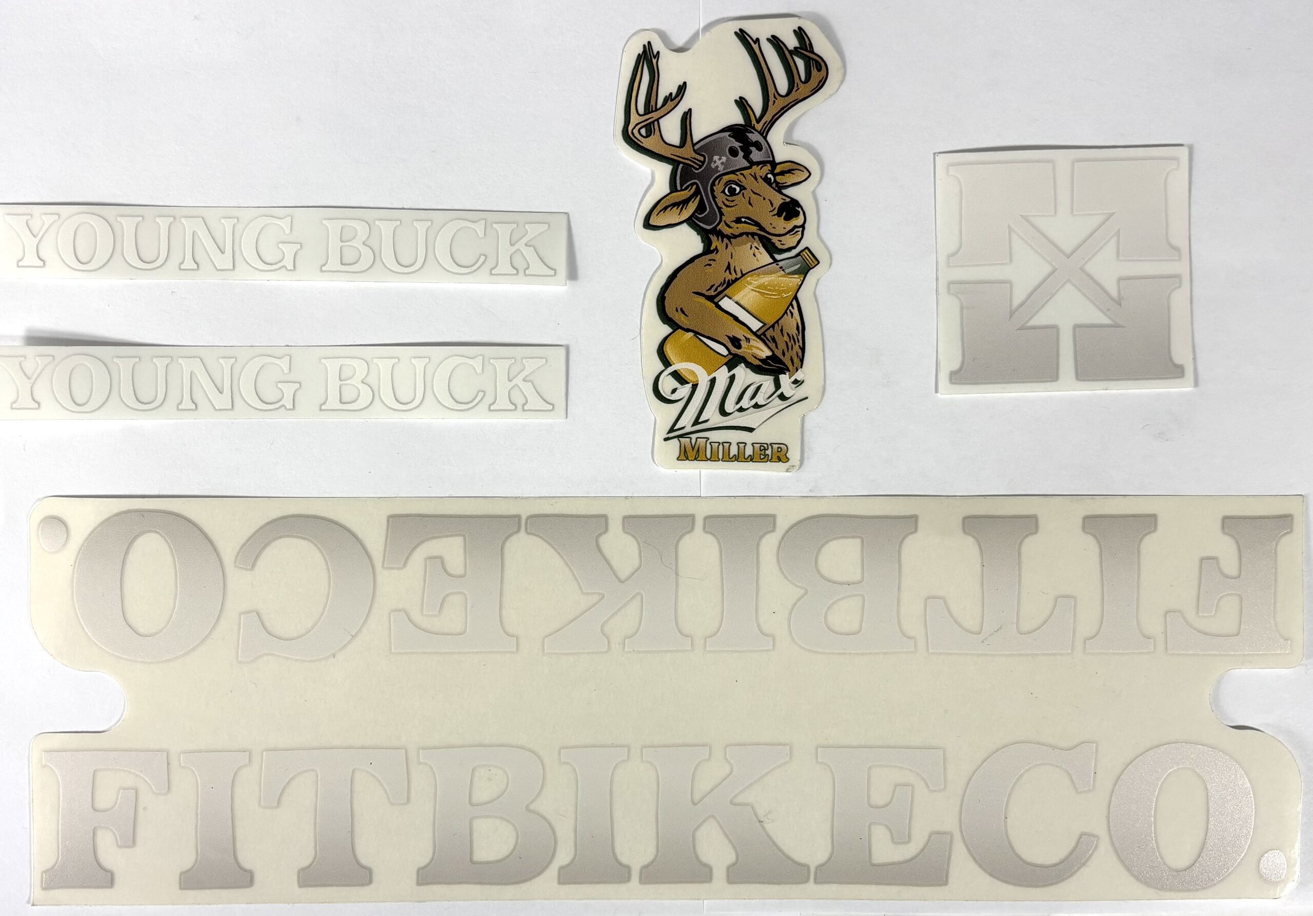 S&M DAGGER V2 FRAME STICKERS W&B ON CLEAR – S&M Bikes / Fitbikeco.